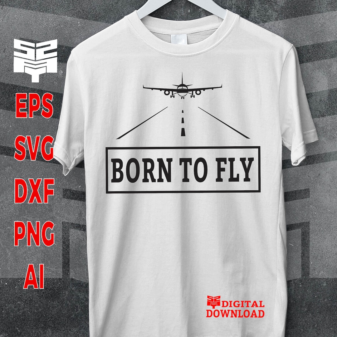 Airplane Svg Cut Files / Pilot Born to Fly Airplane Digital Art Svg ...