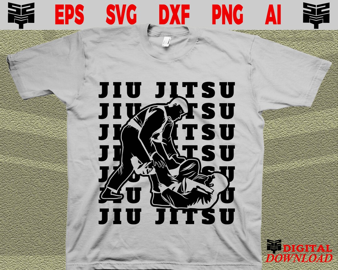 Jiu Jitsu Svg Files Cool Jiu Jitsu Repeat Artsy Theme BJJ - Etsy