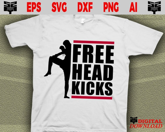 Muay Thai Free Head Kicks Svg Files Muay Thai Svg Karate | Etsy