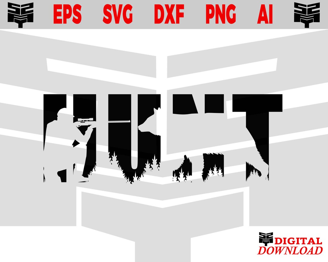 Bear Hunting Svg Files - Cool Bear Hunting With Ripple Gun Hunter ...