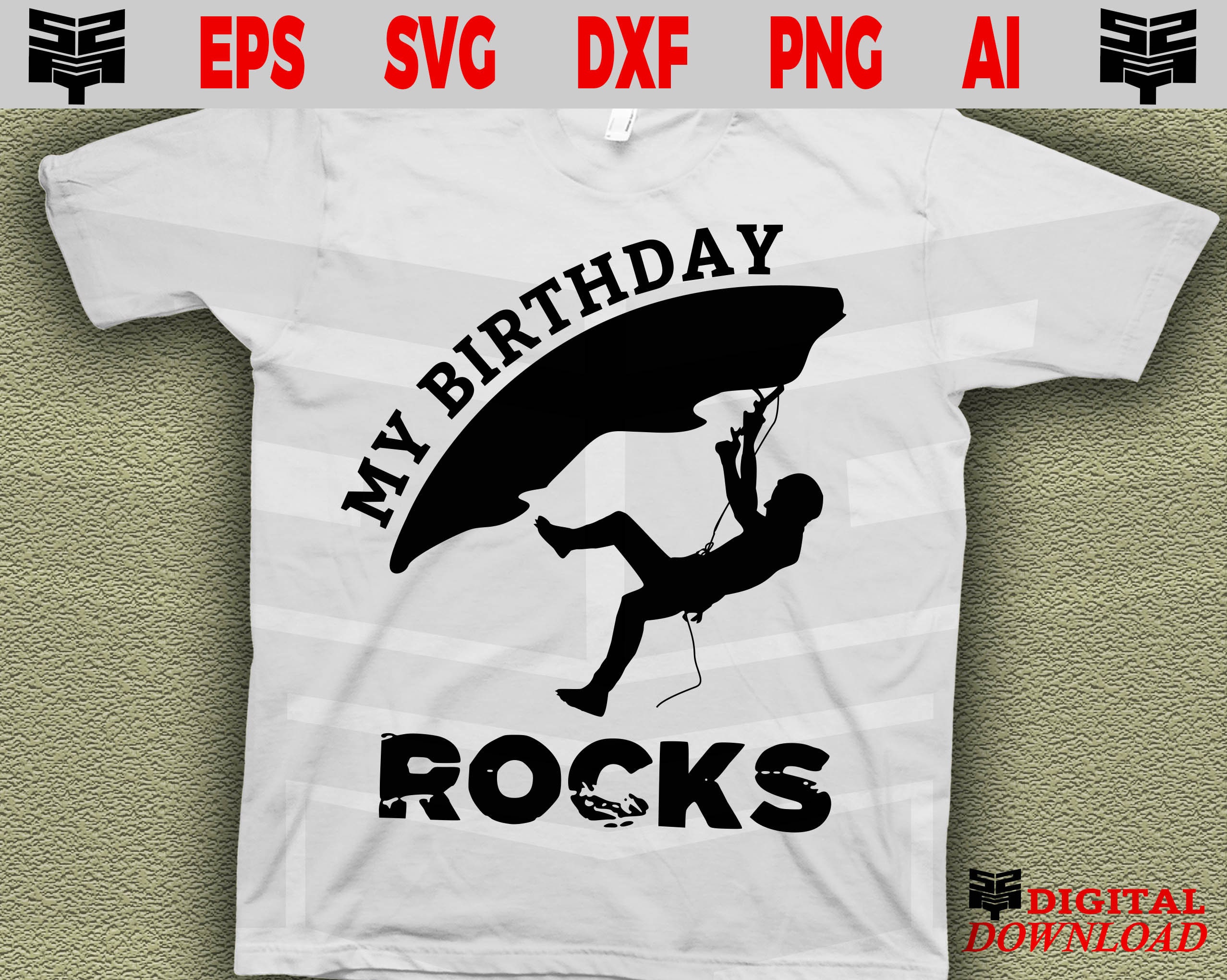 Rock Climbing Svg my Birthday Rocks Svg Files for Cricut - Etsy