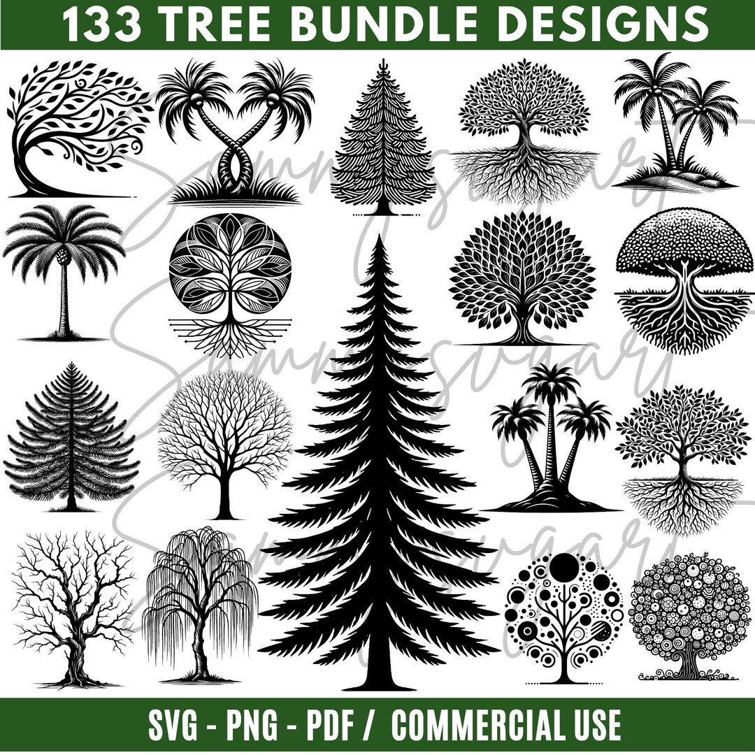 Tree Svg Bundle | Nature Tree for Cricut, Tree of Life Svg Bundle, Tree ...