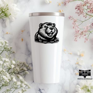 Adorable Beaver SVG and PNG Bundle Design | Cute Animal Clipart for ...