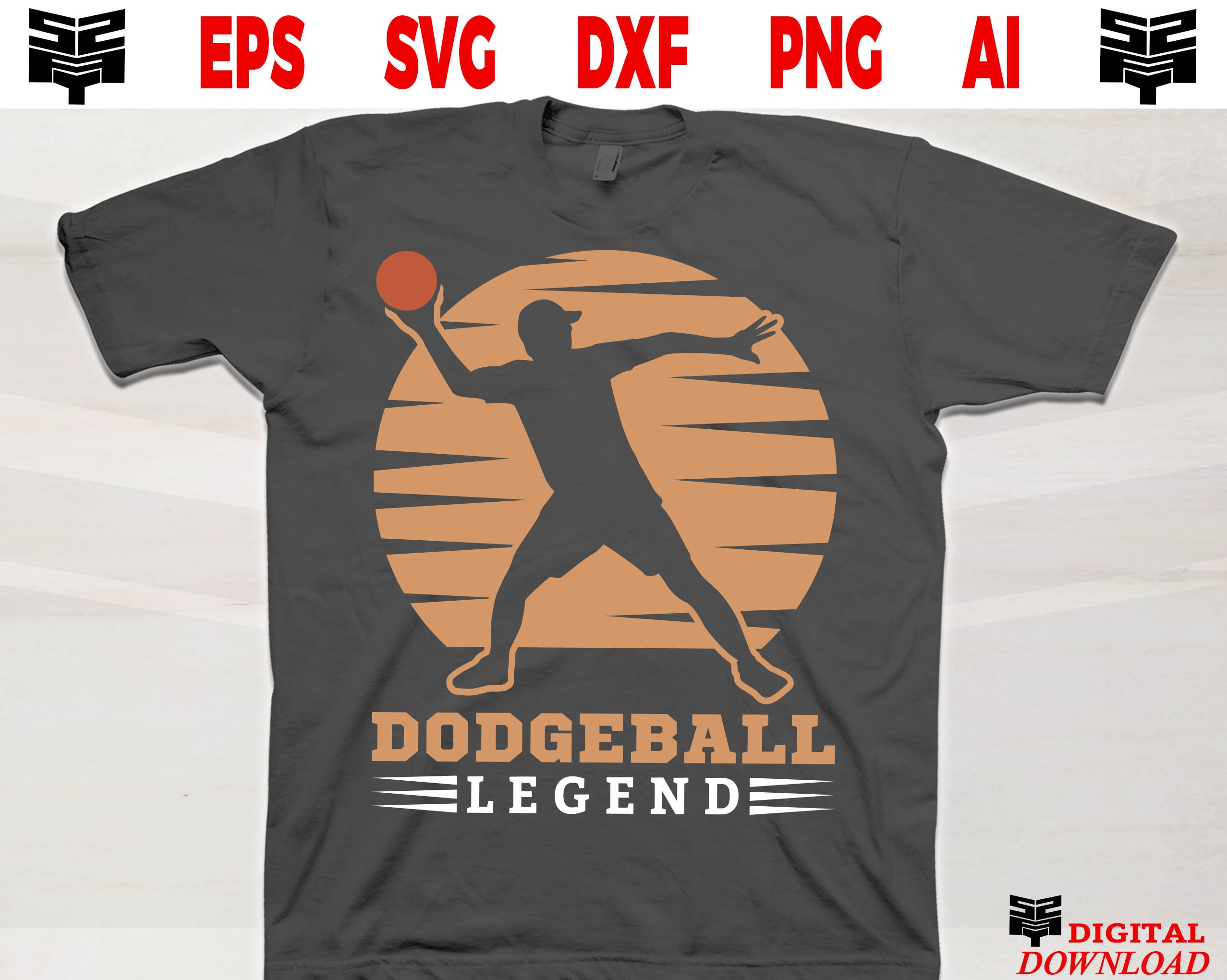Dodgeball Svg Files Cool Dodgeball Legend Gym Class - Etsy