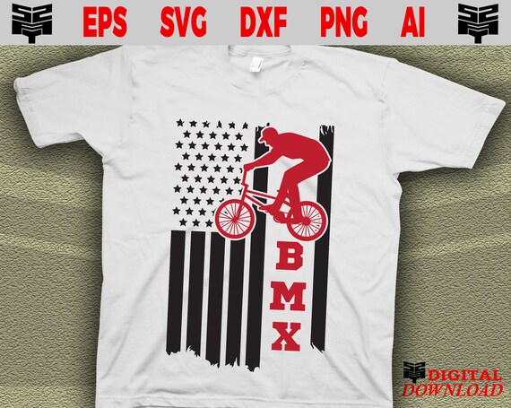 BMX Flag Art BMX Svg Bicycle Svg Biker Svg | Etsy
