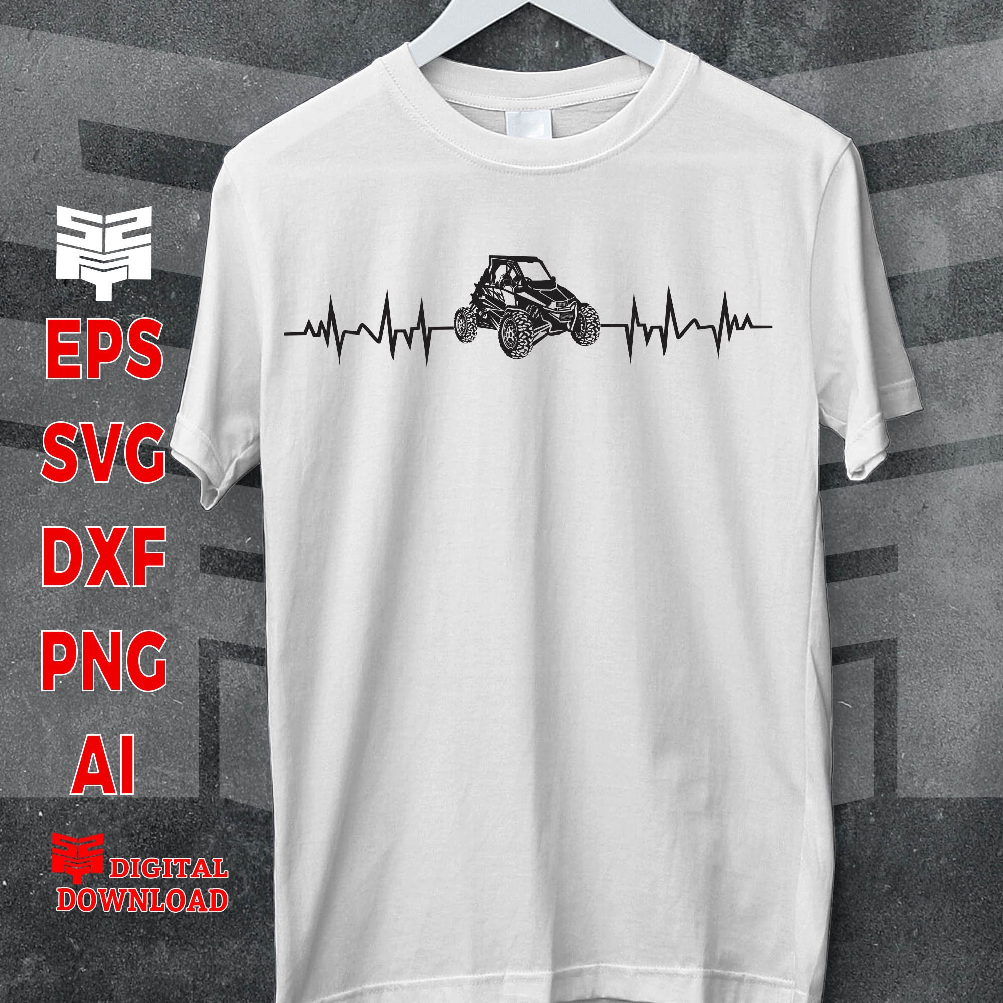 Polaris Svg Files for Cricut, Cool Rzr Heartbeat Theme Art Digital ...