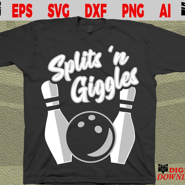 Splits and Giggles Bowling Svg - Etsy