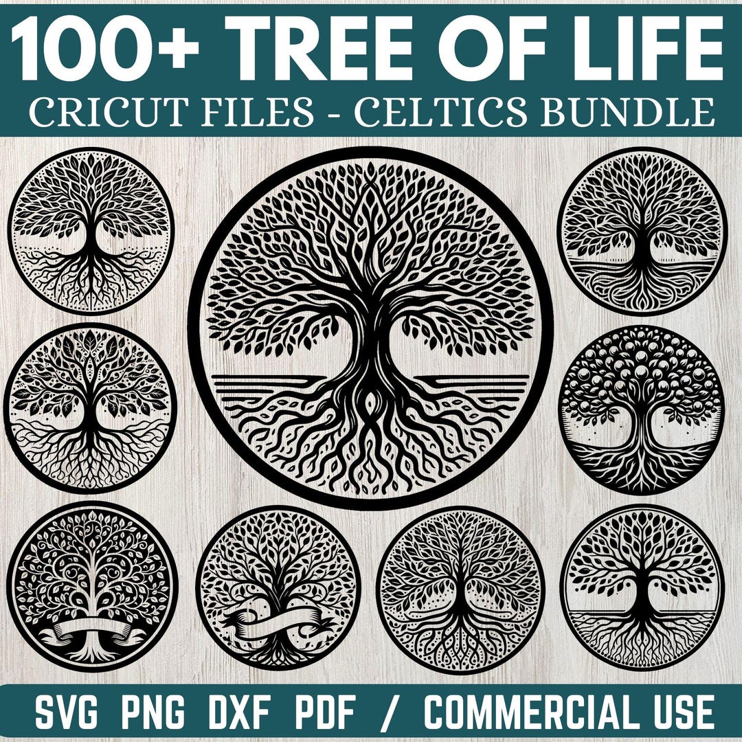 100+ Tree of Life SVG Bundle | Celtic Tree Svg | Circle Tree for Cricut ...