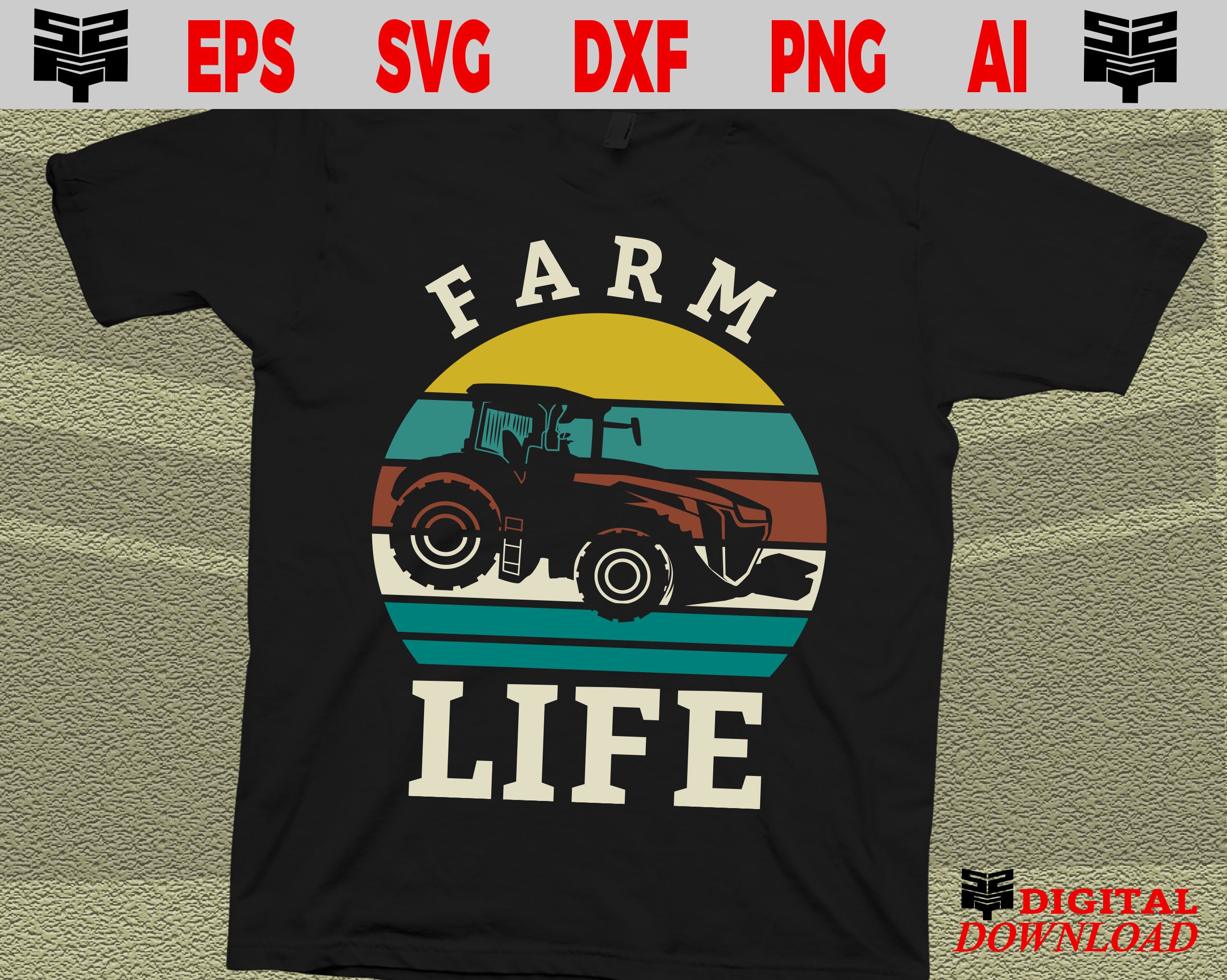 Farm Life Svg Files Farming Svg Tractor Svg Farm Svg - Etsy