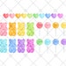 Candy Clipart, Gummy Candy Clipart, Watercolor Candies, Lollipop ...