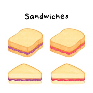 Pbj Clipart, Peanut Butter and Jelly Illustration, Bread, Spreads ...