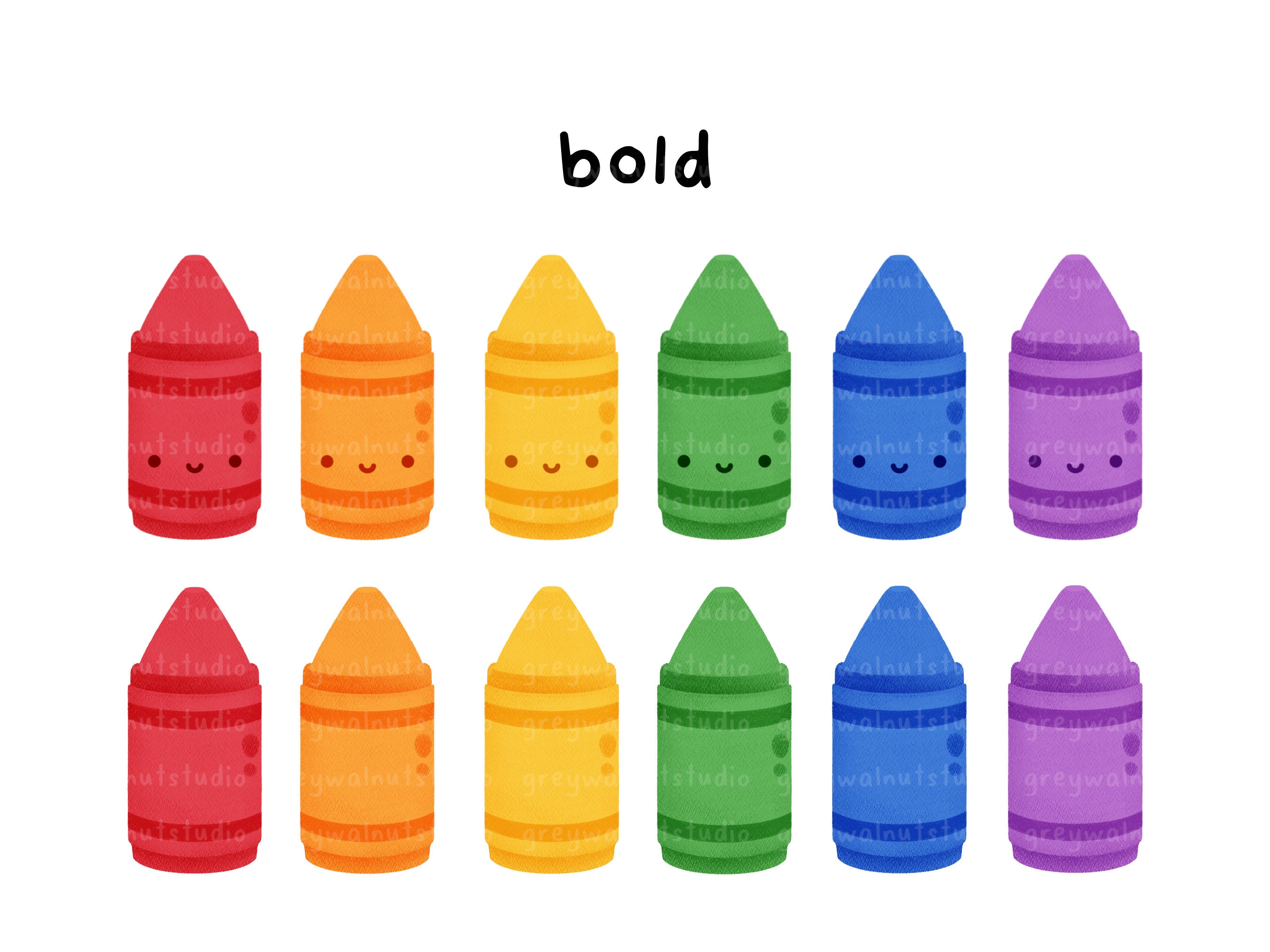 Crayons Clipart, Rainbow, Color Palette, Colorful, Illustrations, Back ...