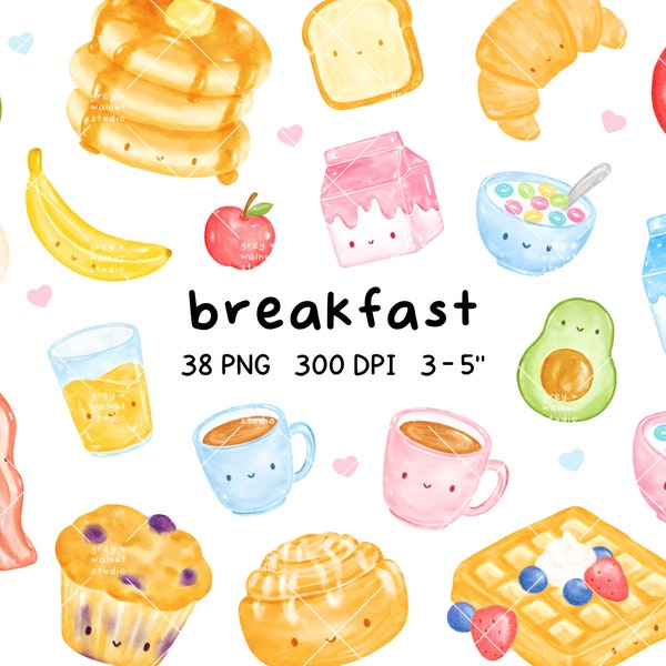 Kawaii Breakfast - Etsy