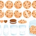 Milk and Cookies Clipart, Chocolate Chip Cookie, Cookie Jar, Cookie ...