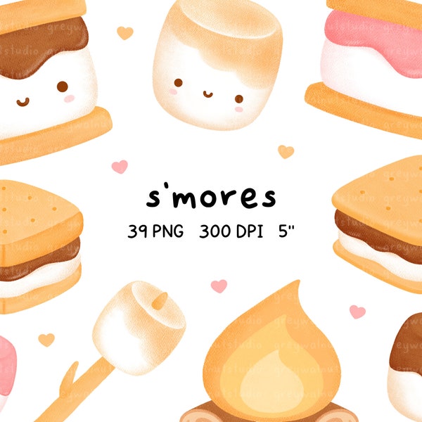 Smores Clipart - Etsy