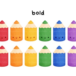 Colored Pencils Clipart, Rainbow Colors, Back to School, School ...