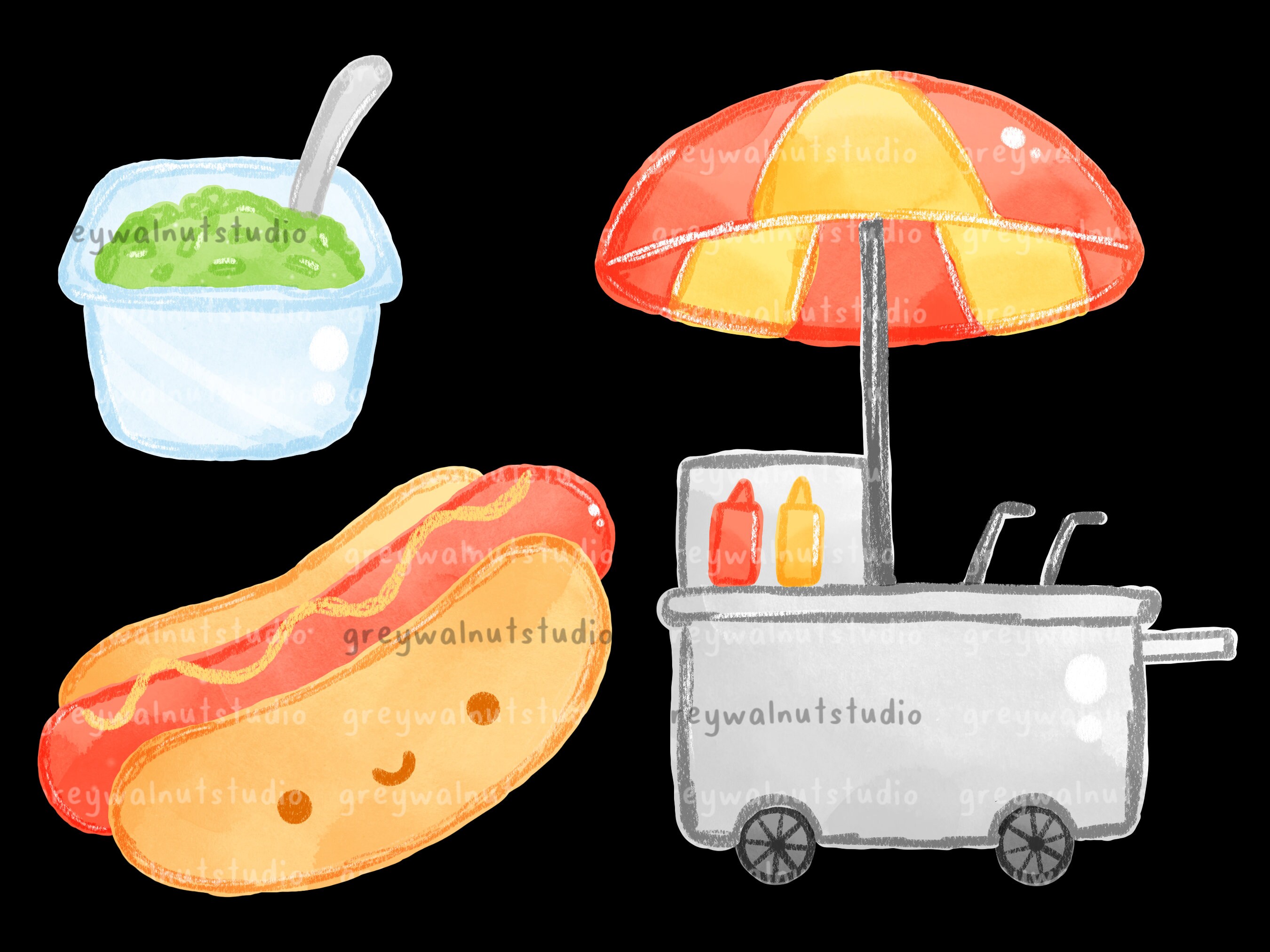 Hot Dog Clipart, Hot Dog Stand, Carnival Food, Fast Food, Junk Food ...