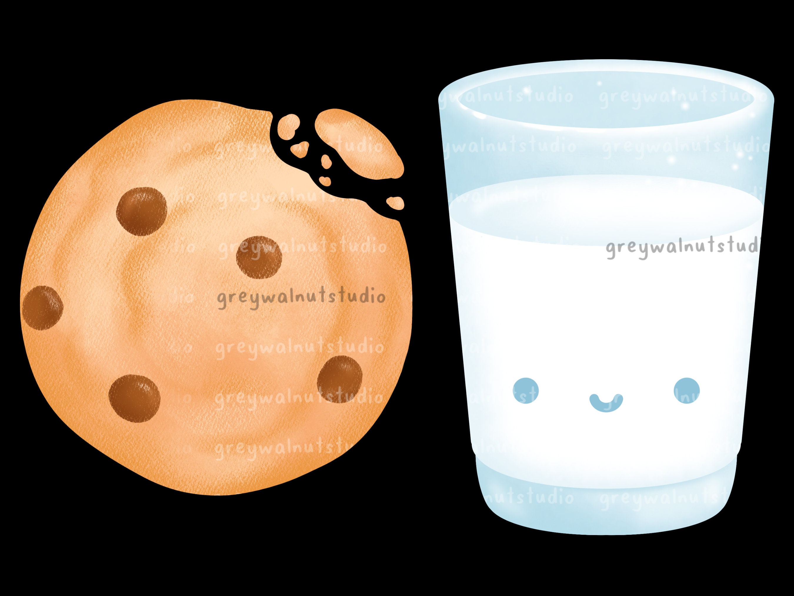 Milk and Cookies Clipart, Chocolate Chip Cookie, Cookie Jar, Cookie ...