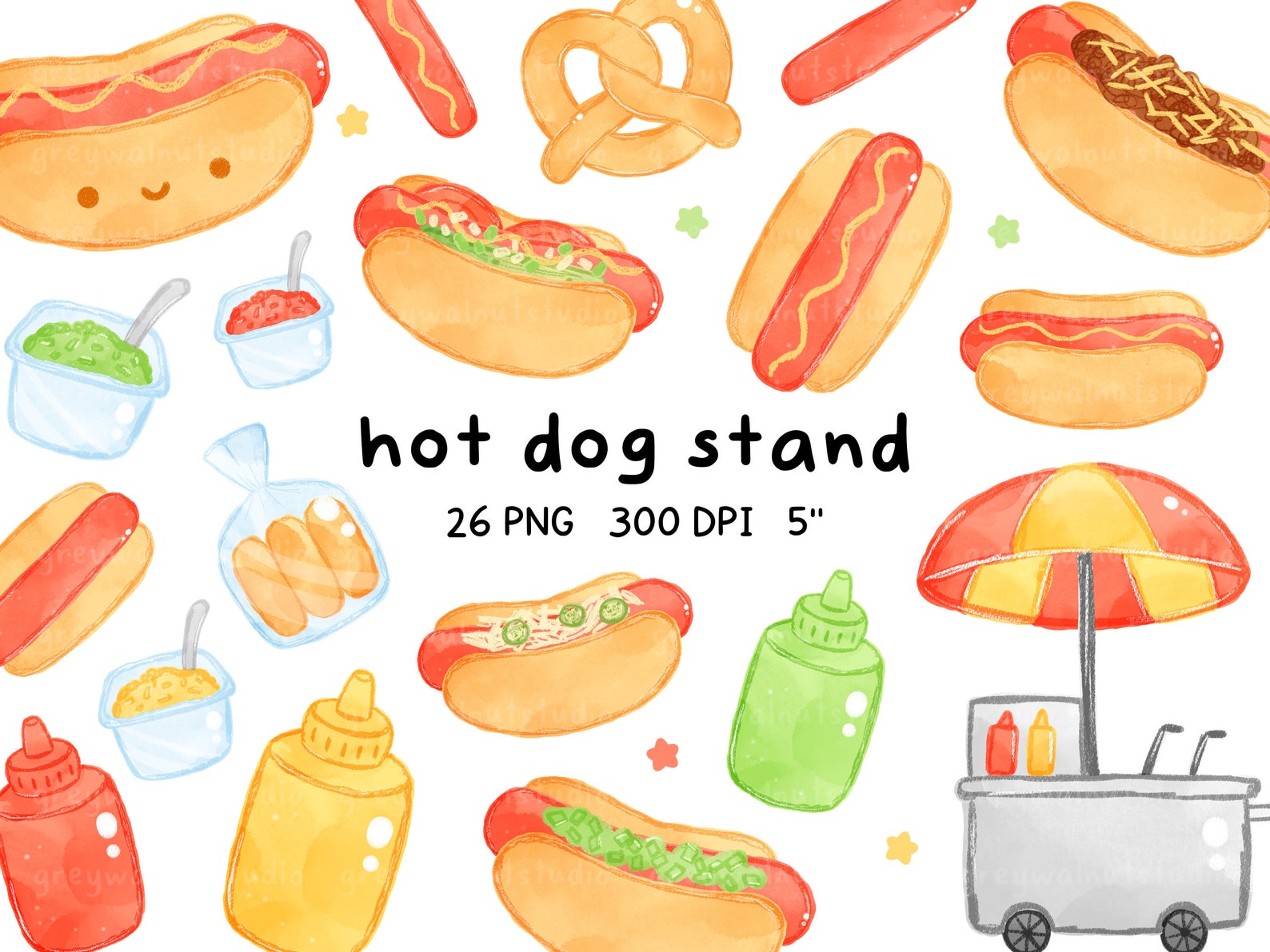 Hot Dog Clipart, Hot Dog Stand, Carnival Food, Fast Food, Junk Food ...