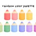 Colored Pencils Clipart, Rainbow Colors, Back to School, School ...
