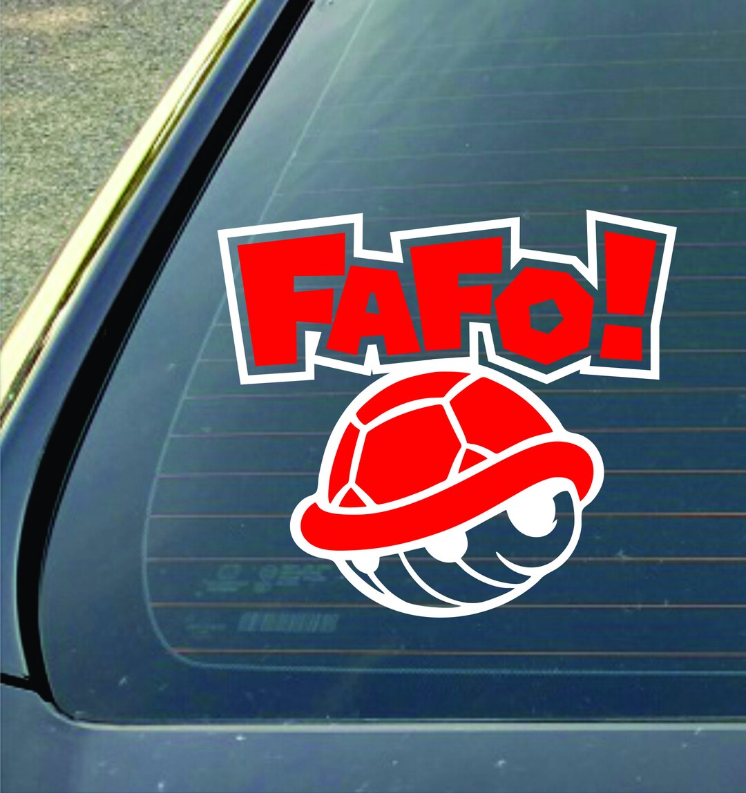 FAFO Turtle Shell 2 Color Die Cut Transfer Tape Decal - Etsy