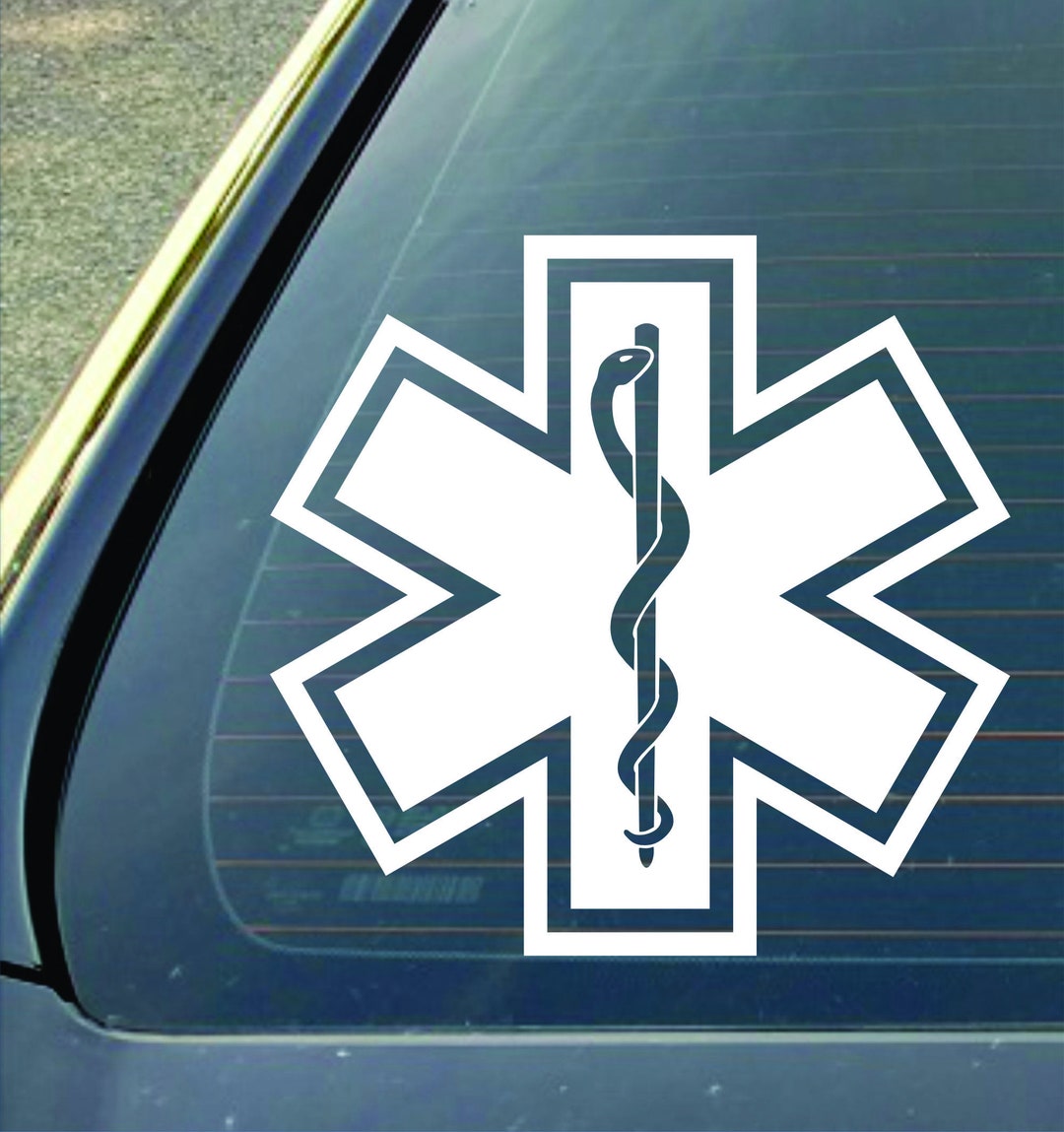 Paramedics, First Responders Cross Die Cut Vinyl Decal - Etsy
