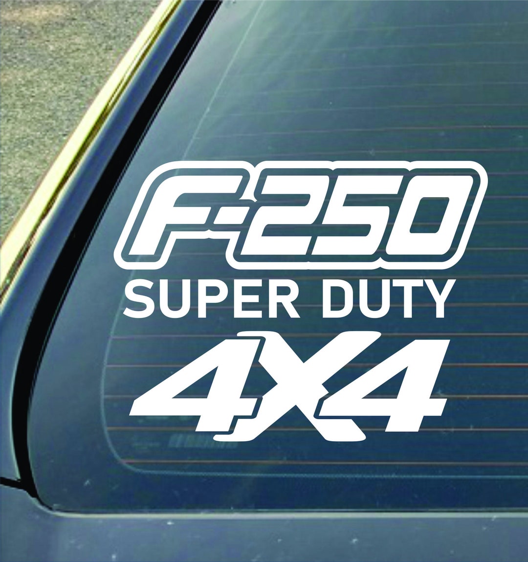 F250 Super Duty 4x4 Bed Side Die Cut Transfer Tape Decal 2 Pack - Etsy