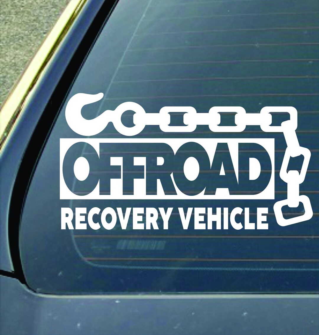Offroad Revovery Vehicle Vinyl Decal for Car, Truck, Window, Any Hard ...