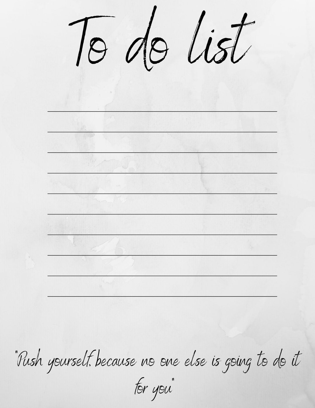 Motivational to Do List - Etsy
