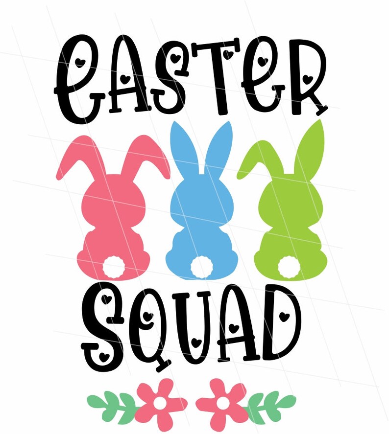 Easter Squad SVG, Easter Bunnies SVG, Easter Svg, Cutting Files for ...