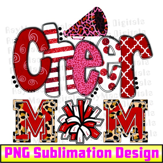 Cheer Mom Png Sublimation Mama Cheerleader Mom Png Palm | Etsy