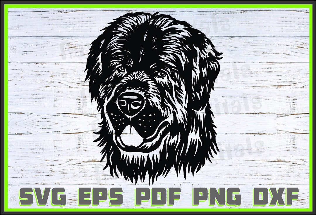 Newfoundland Dog, Svg, Dxf, Png, Dog Lover Svg, Dog Shirt Eps, Animal ...