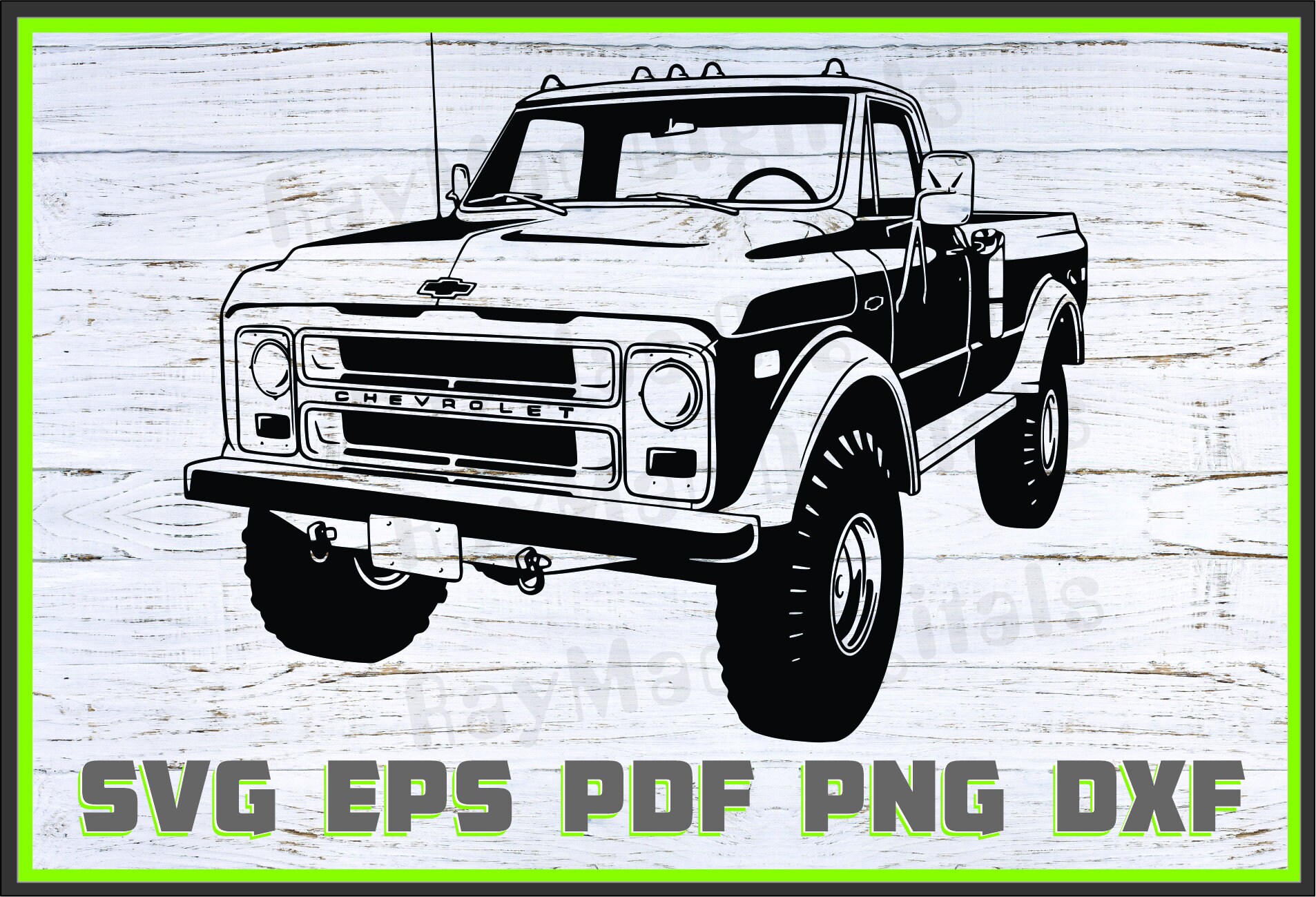 Chevy K50 4X4 Truck SVG Silhouette Cut Files Designs Clip - Etsy UK