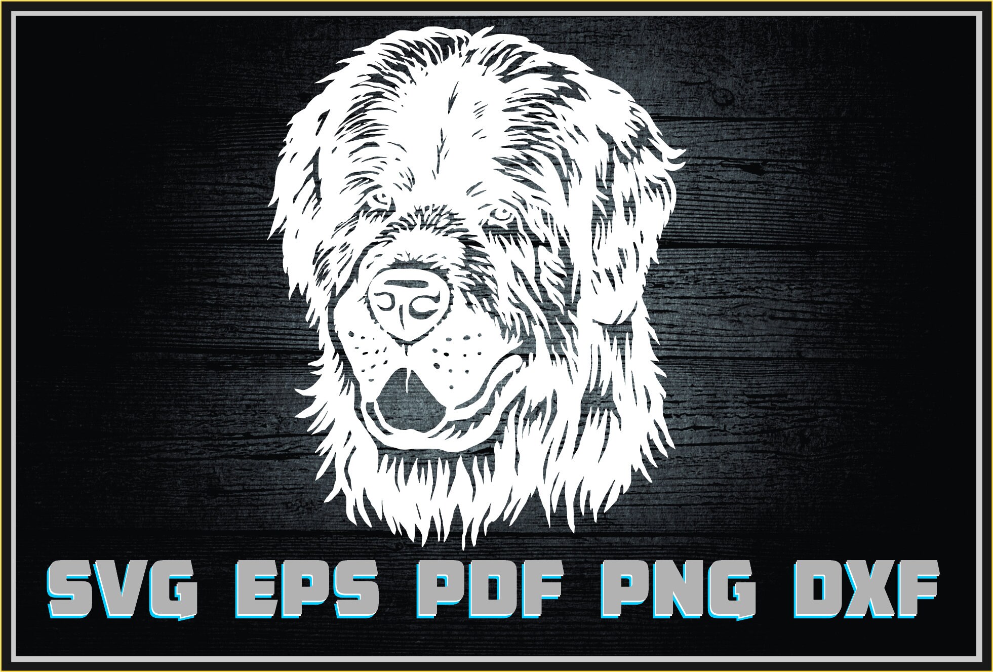 Newfoundland Dog, Svg, Dxf, Png, Dog Lover Svg, Dog Shirt Eps, Animal ...