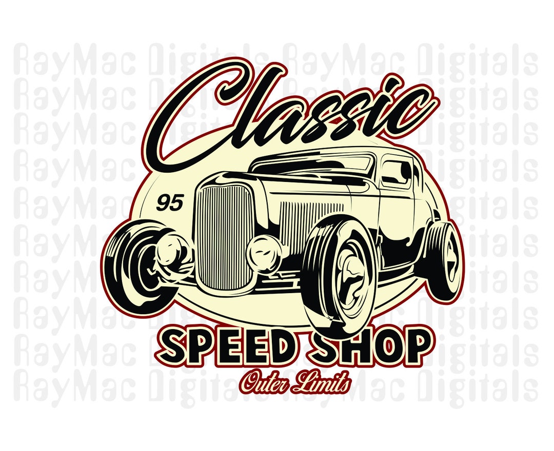 Hot Rod, Car, Muscle Car, Vintage Car, Sublimation Transfer Ready to ...