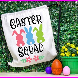 Easter Squad SVG, Easter Bunnies SVG, Easter Svg, Cutting Files for ...