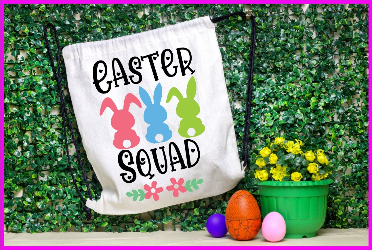 Easter Squad SVG, Easter Bunnies SVG, Easter Svg, Cutting Files for ...