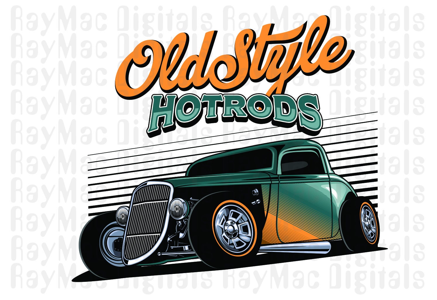 Hot Rod, Car, Muscle Car, Vintage Car, Sublimation Transfer Ready to ...