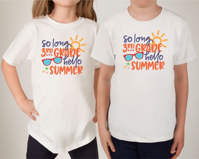 So Long 3rd Grade Hello Summer Svg, Dxf, Eps, and Png, Files for Cameo ...