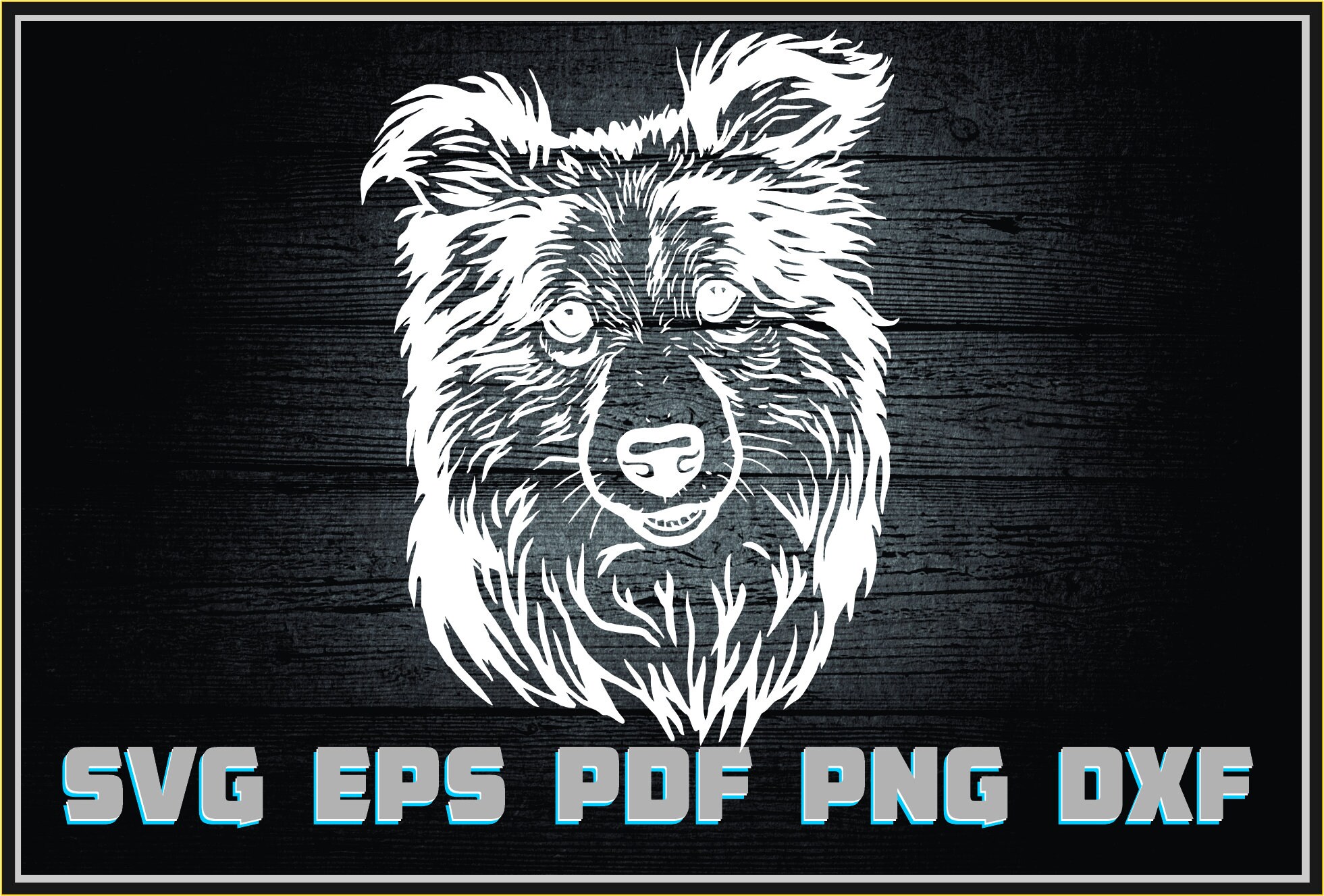 Collie Svg, Dog Dxf, Png, Dog Lover Svg, Dog Shirt Eps, Animal, Dog ...