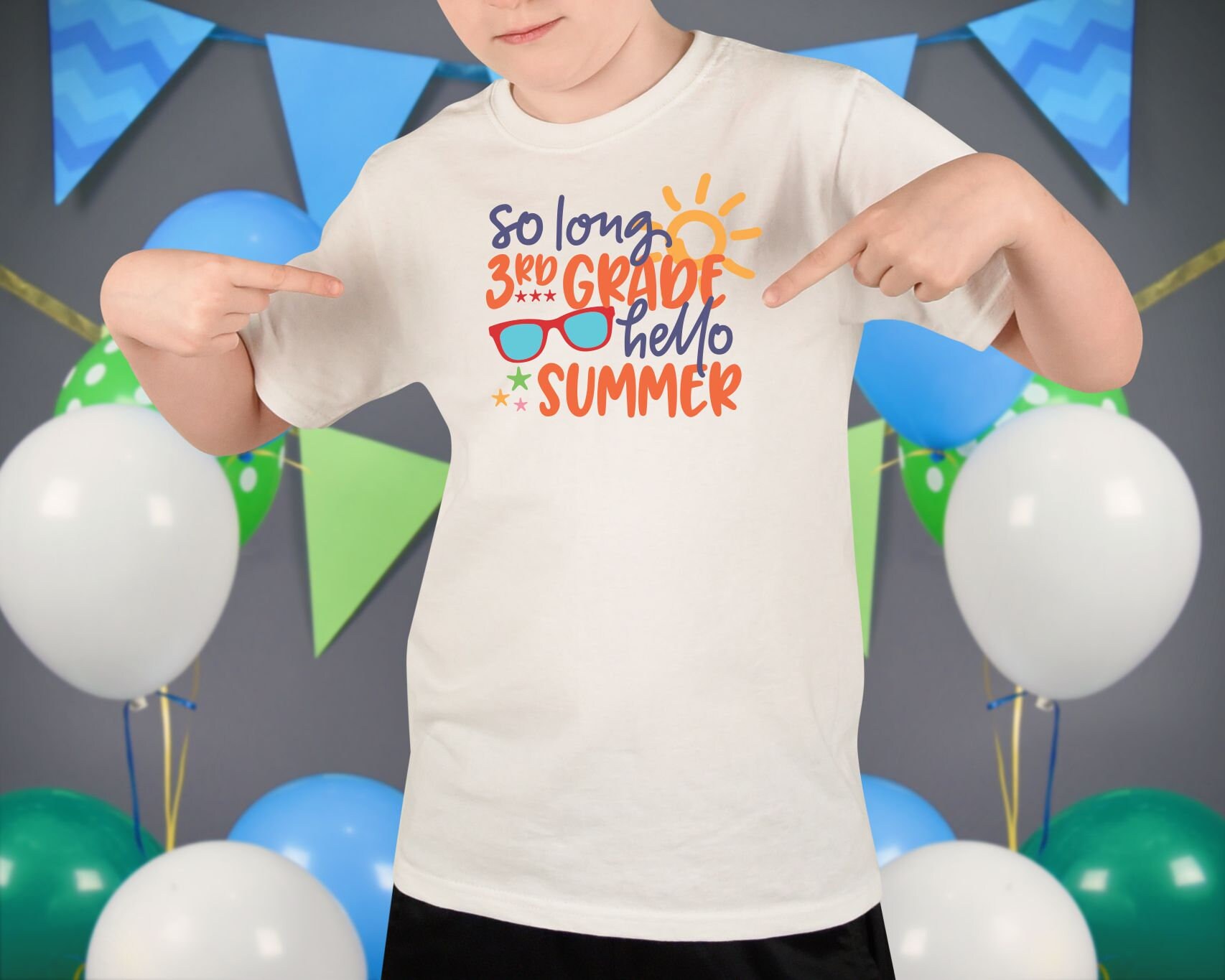 So Long 3rd Grade Hello Summer Svg, Dxf, Eps, and Png, Files for Cameo ...