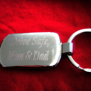 Corvette Collector Edition Blue Onyx & Silver Keyring- Great Gift , Keepsake, Father's Day ...