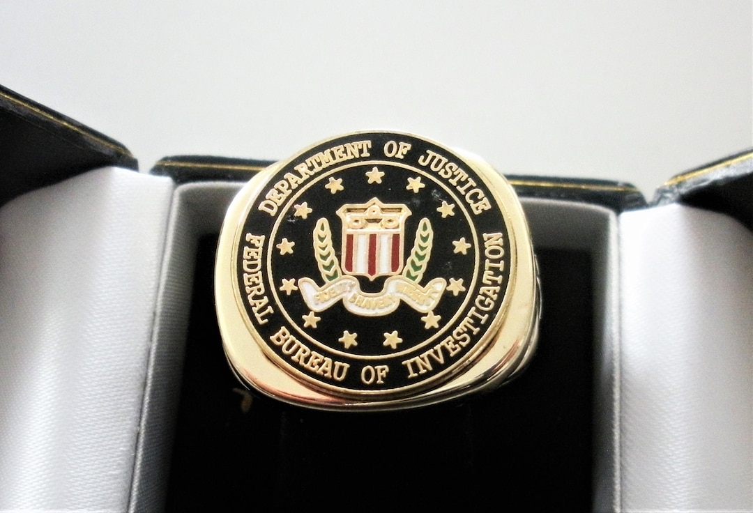 FBI 14K Gold Filled Signet Ring Great Gift , Keepsake, Father's Day ...