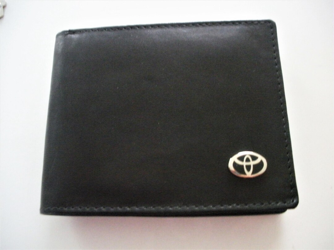 Toyota Black Leather Bifold Wallet, Great Gift, Keepsake, Fathers Day ...