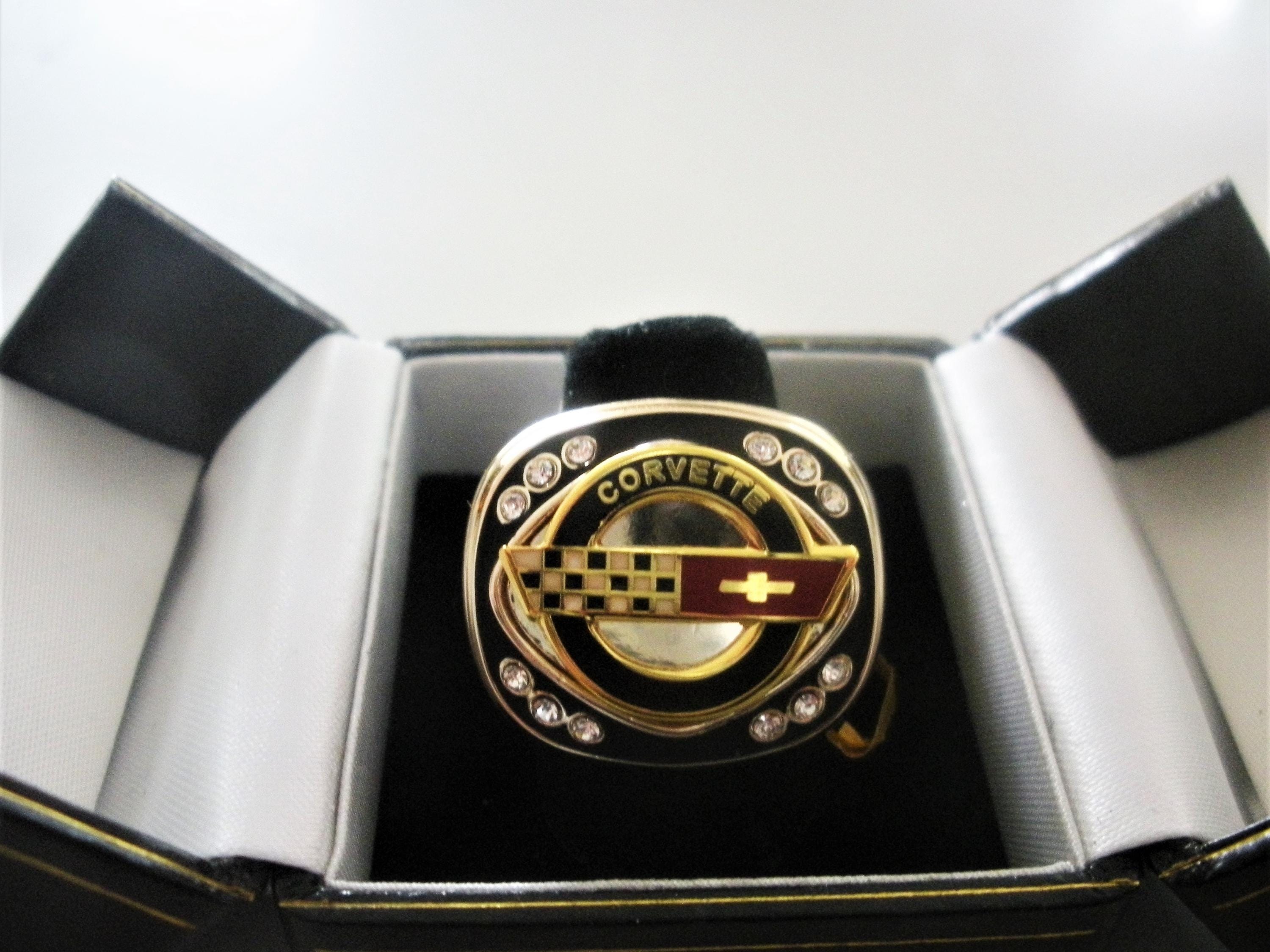 Corvette C4 (1984-1996)4K Gold Plated Signet Ring Great Gift , Keepsake ...