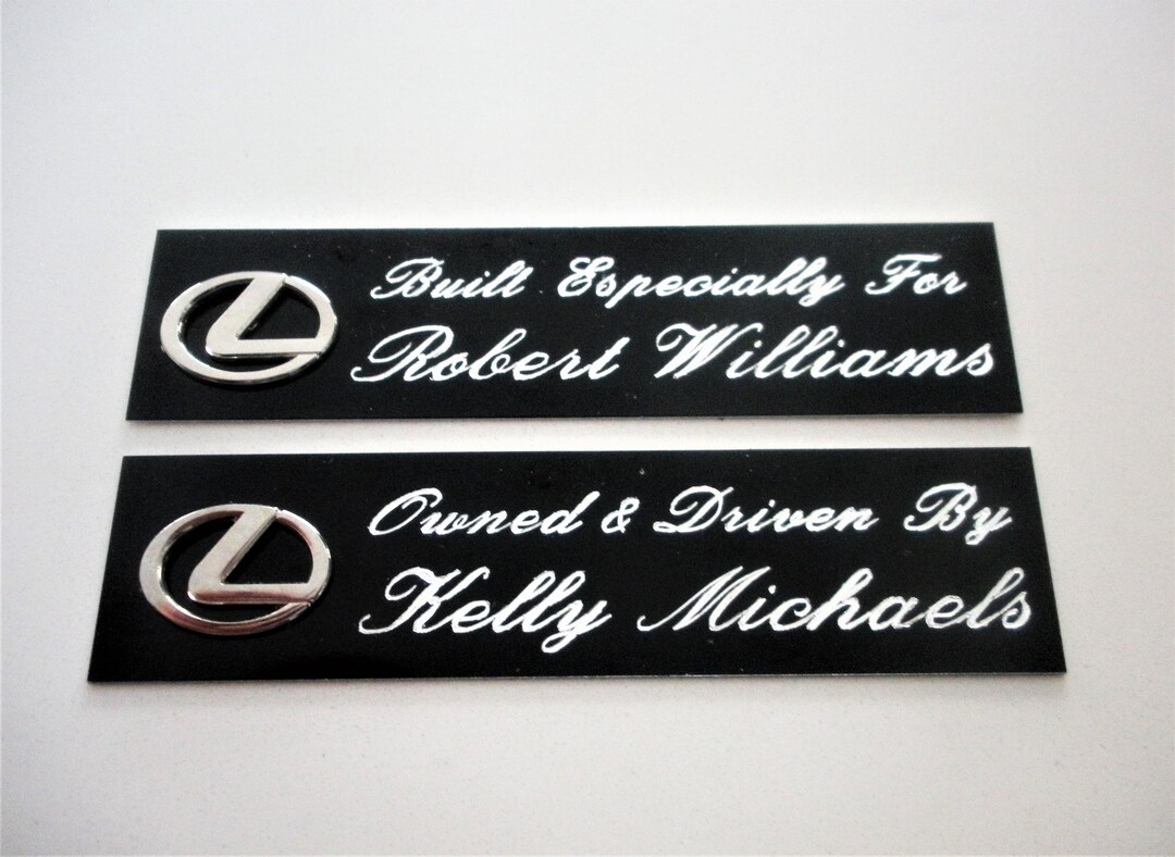 Lexus Custom Engraved Dashboard Nameplate-free Engraving, Great Gift ...