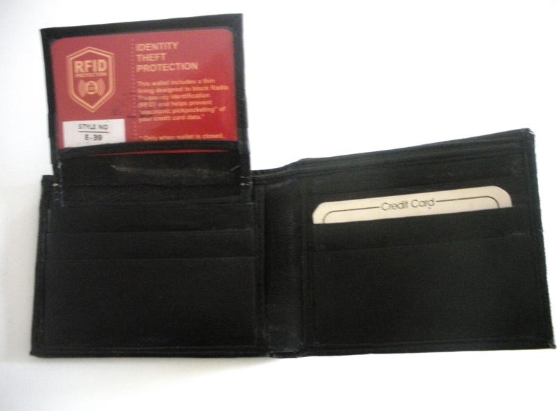 Cadillac Black Leather Bifold Wallet, Great Gift, Keepsake, Fathers Day ...