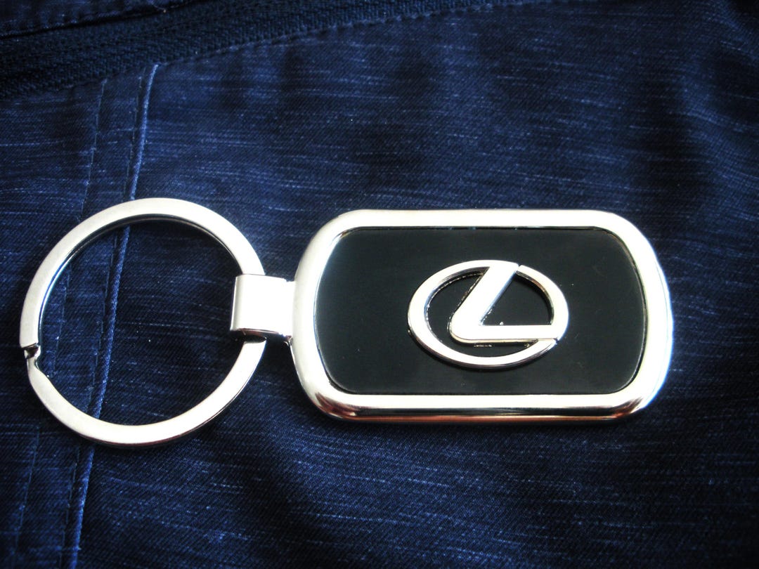 Lexus Black Onyx & Silver Keyring-free Engraving, Great Gift for Any ...