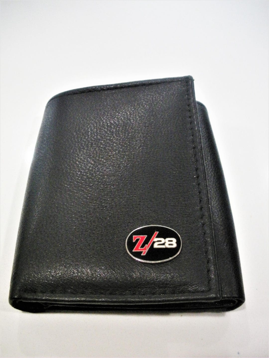 Camaro Z/28 Black Leather Trifold Wallet, Great Gift, Keepsake, Father ...