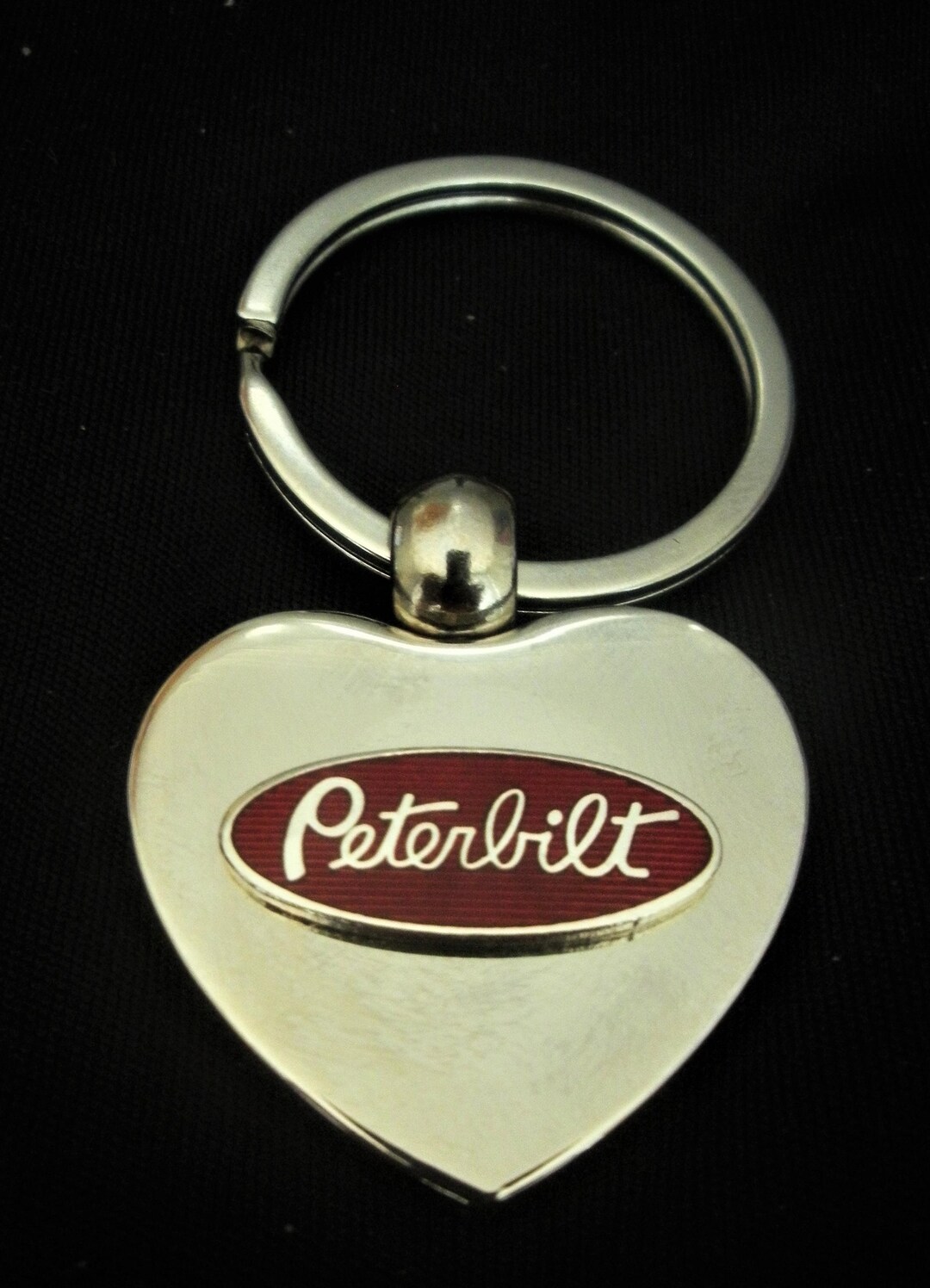 Peterbilt Heart Shaped Silver Keyring- Free Engraving Great Gift ...